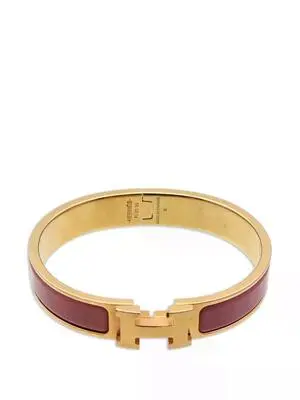 Hermès Clic H Enamel Bracelet - Gold
