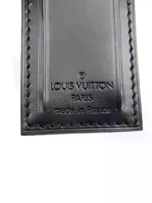 LOUIS VUITTON Buckled Leather Luggage Tag
