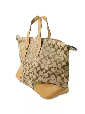 COACH VINTAGE Signature Logo Detail Tote Bag