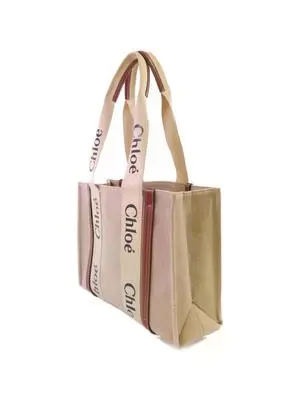 Chloé Woody Canvas Tote Bag