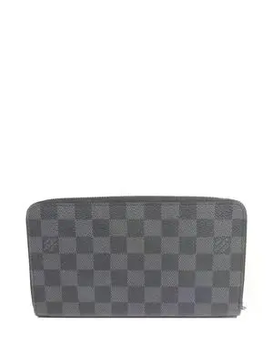 LOUIS VUITTON Damier Graphite Zippy Wallet - Black