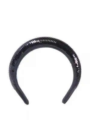 Prada Sequinned Logo Hair Band