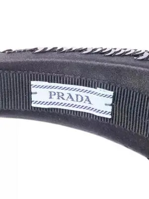 Prada Sequinned Logo Hair Band