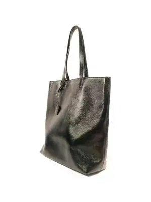 Saint Laurent Bold Crinkled-leather Tote Bag