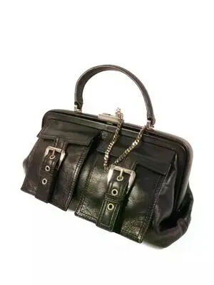 Celine Buckled Leather Tote Bag