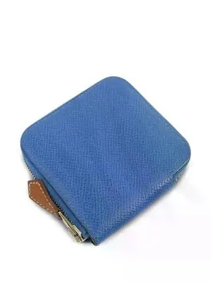 Hermès Silk In Epsom Leather Coin Purse