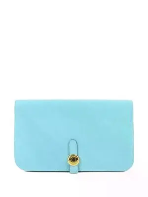 Hermès Dogon Gm Long Wallet - Blue