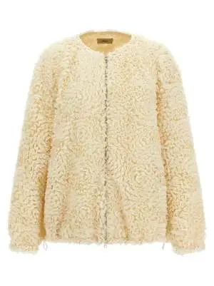 Herno Mini Ruffle Jacket - White