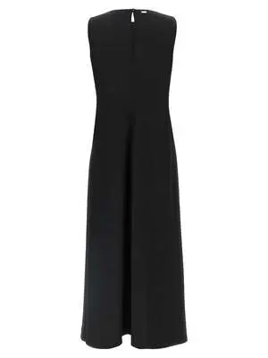 Herno Fluid Diagonal Dress With Metal Hook Detail