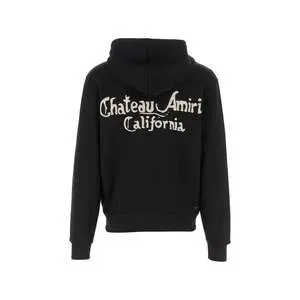 Amiri Full Zip Hoodie With Front And Back Print