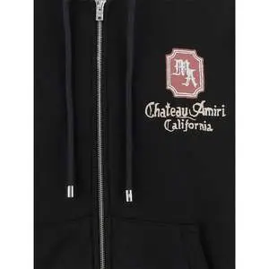 Amiri Full Zip Hoodie With Front And Back Print