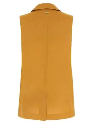 Herno Linen Double-breasted Vest