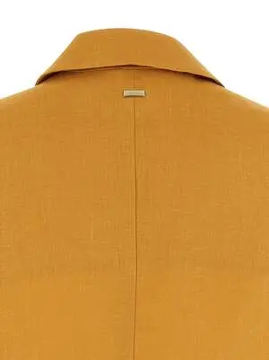 Herno Linen Double-breasted Vest