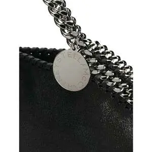 Stella McCartney Slouch Body Tote Bag With Chain-link Trim - Black