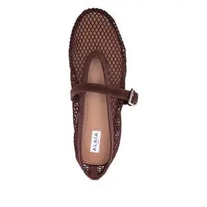 Alaïa Buckled Ballet Flats - Red