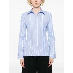 Jacquemus Cotton Poplin Striped Shirt With Cut-out Detail