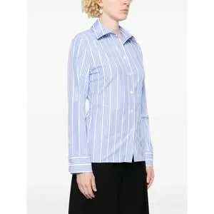 Jacquemus Cotton Poplin Striped Shirt With Cut-out Detail
