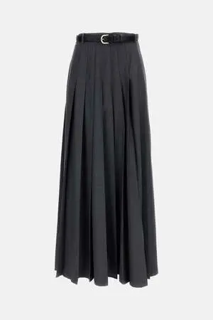 SELF-PORTRAIT Pleated Maxi Skirt - Multicolor