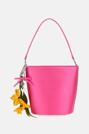 SELF-PORTRAIT Satin Bucket Bag - Multicolor