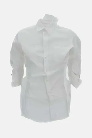 Junya Watanabe Deconstructed Cotton Shirt With Asymmetric Sleeves - Multicolor