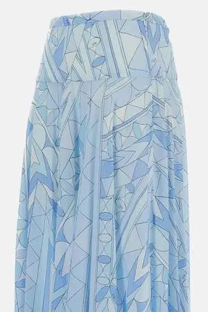 Emilio Pucci Cotton Printed Maxi Skirt
