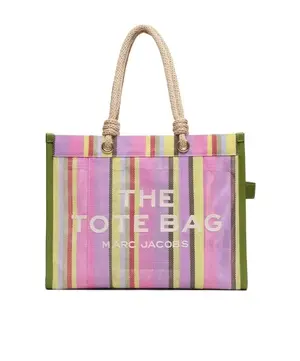 Marc Jacobs The Tote Bag Striped Mesh Tote Bag - Multicolor