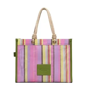 Marc Jacobs The Tote Bag Striped Mesh Tote Bag - Multicolor