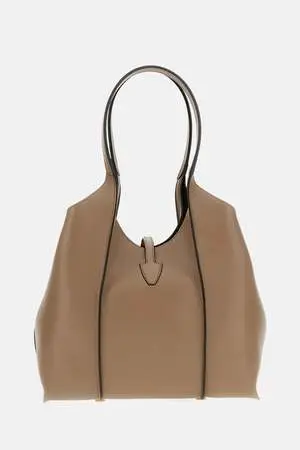 TOD'S Small T Timeless Shopping Bag In Soft Leather - Multicolor