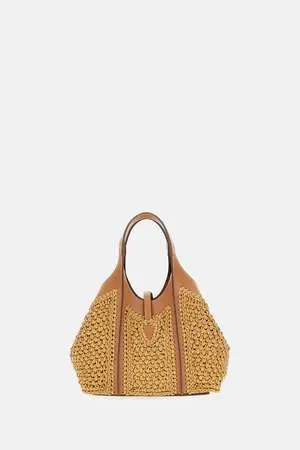 TOD'S Crochet Mini Shopper Bag