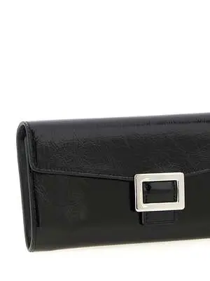 ROGER VIVIER Belle Vivier Patent Leather Wallet On Chain