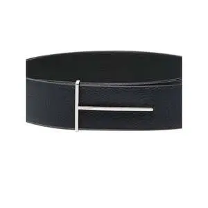 TOM FORD Leather Belt With Pin-buckle Fastening - Blue