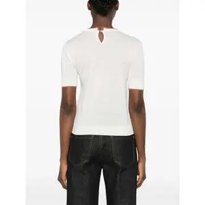Max Mara Short Sleeve Knit Top - Multicolor