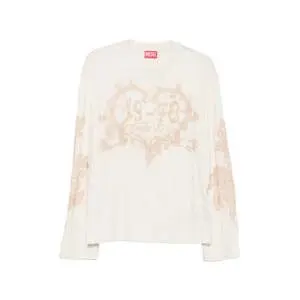 DIESEL® Long Sleeve Printed Top - Multicolor