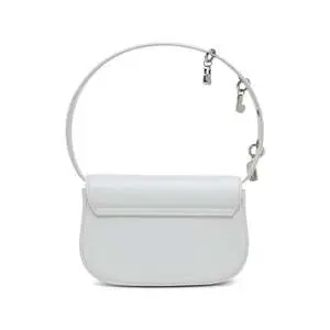 DIESEL® Leather Shoulder Bag With Oval D Hardware And Removable Charms