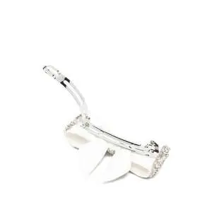 SELF-PORTRAIT Crystal Embellished Bow Barrette