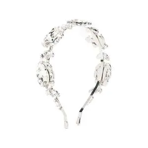 SELF-PORTRAIT Embellished Crystal Headband - Silver