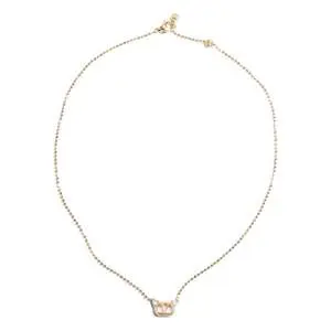 Valentino Garavani Tone Crystal Embellished Necklace