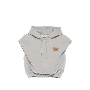 Fendi Sleeveless Cropped Hoodie