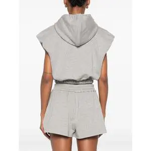 Fendi Sleeveless Cropped Hoodie