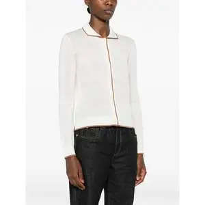 Max Mara Knitwear Cardigan With Contrast Trim