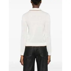 Max Mara Knitwear Cardigan With Contrast Trim - Multicolor
