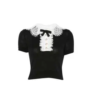 Self-portrait Short Sleeve Tops