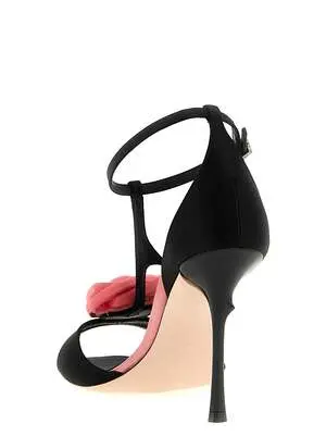ROGER VIVIER Rose Silk Blend Sandals