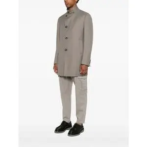Tagliatore Single Breasted Coat - Gray