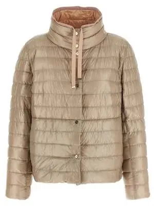 Herno Reversible Quilted Down Jacket With High Neck - Multicolor