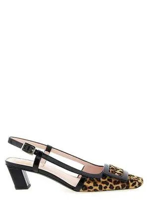 ROGER VIVIER Belle Viver Calf Hair Slingbacks - Multicolor