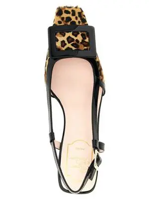 ROGER VIVIER Belle Viver Calf Hair Slingbacks - Multicolor