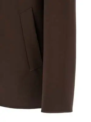 Herno Cool Wool Jacket With Shirt Collar