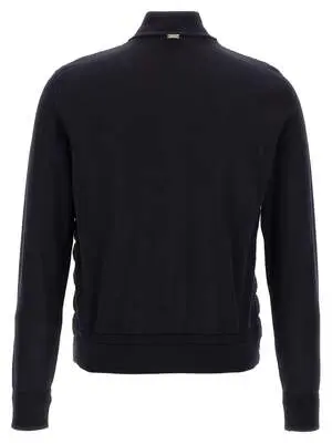 Herno Padded Cardigan With High Collar And Zip Closure