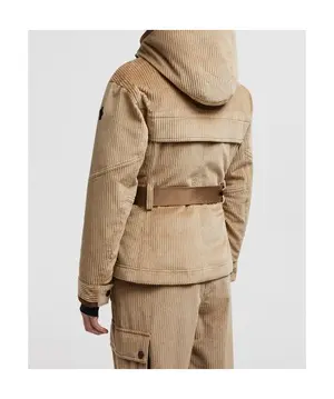 Moncler Hague Technical Corduroy Down Jacket With Hood